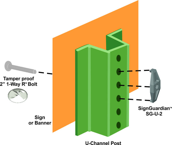 Sign Guardian U | Anti-Theft Sign Brackets